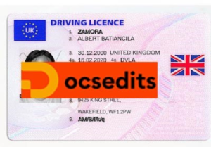 UK Driver License PSD Template - DocsEdits