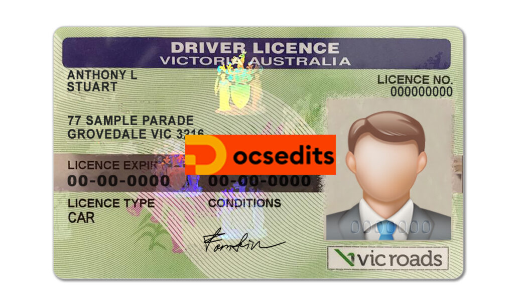 Australia Driver License PSD Template - DocsEdits